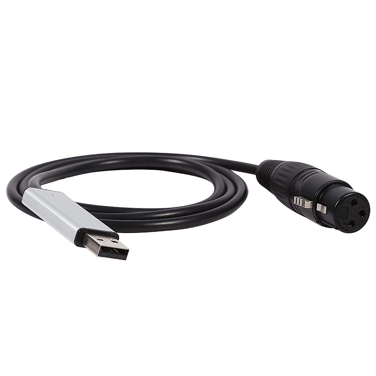 USB to DMX Controller, 3.5ft Mini USB to DMX Interface Adapter Controller DMX512 for Computer Stage Lighting Controllers Dimmer