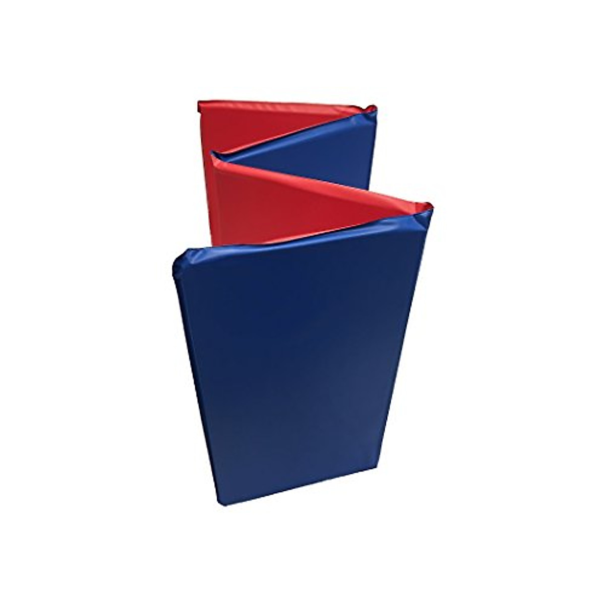 KinderMat, 5/8" Thick, 4-Section Rest Mat, 45" x 19" x 5/8", Red/Blue, Great for School, Daycare, Travel, and Home, Made in The USA