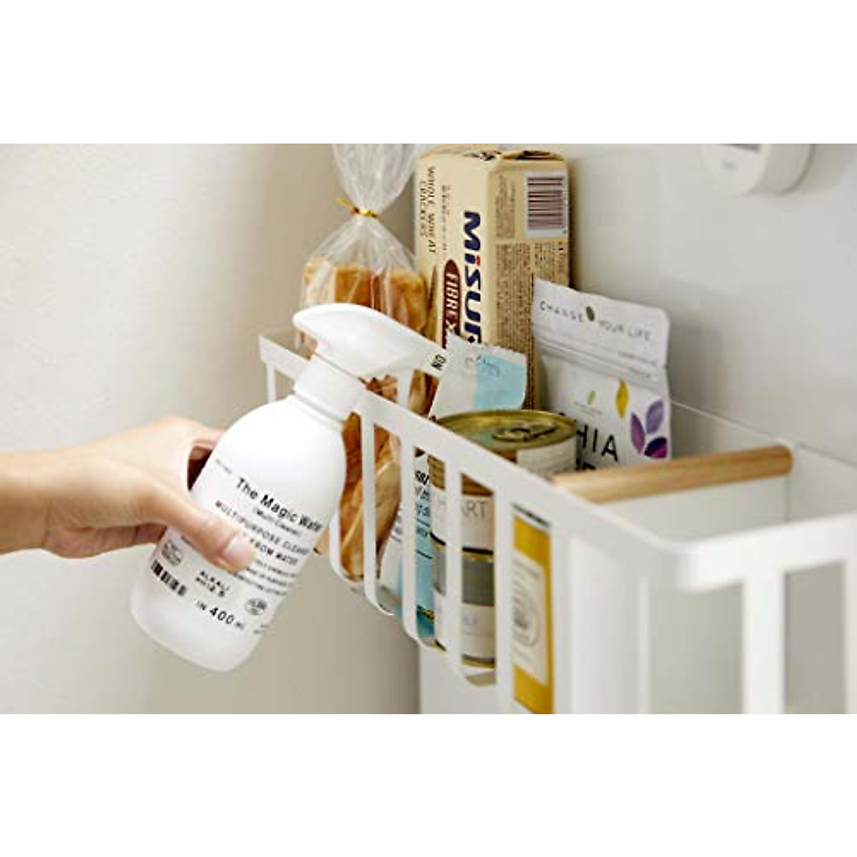 YAMAZAKI home Storage Basket, White