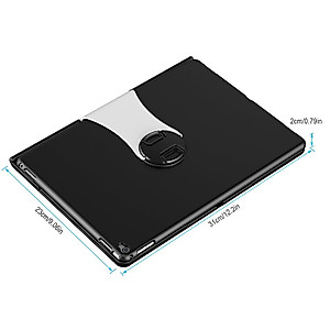 ProCase Keyboard Case for 1st & 2nd Generation iPad Pro 12.9 2017 2015, iPad Pro 12.9 Tablet Wireless Keyboard Case for iPad Pro 12.9" (2nd & 1st Gen)- Black