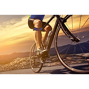 Doctor Developed Patella Tendon Strap/Knee Strap/Brace and Handbook — for Patellar Tendonitis (Jumper’s Knee), Pfps (Runner’s Knee), ITBS, Chondromalacia, Patellar Tracking (Blue, Single)