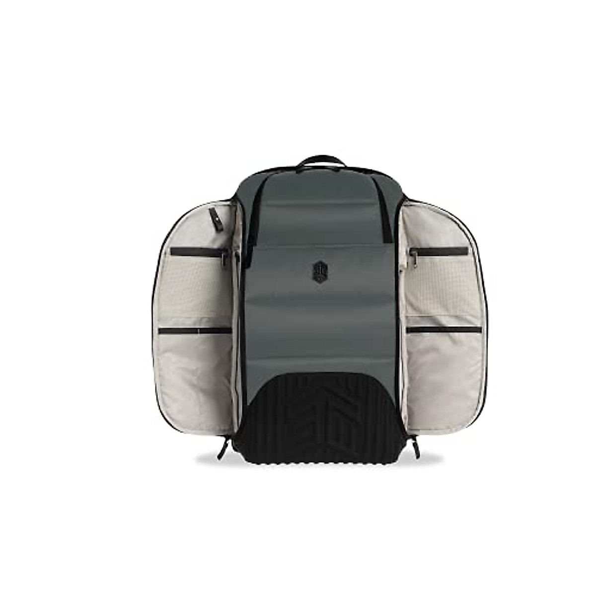 STM Dux 30L Premium Tech Backpack - Carry On Travel Laptop Backpack (Fits 17" Laptops) - Customizable Storage Shelves, Water Resistant & Luggage Passthrough - Grey (stm-111-333Q-03)