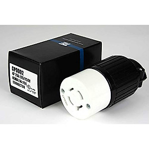 TEMCO NEMA L14-20R Female Plug 20A 125/250V Locking UL Listed for Generator