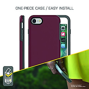 OtterBox iPhone SE 3rd/2nd Gen, iPhone 8/7 (not compatible with Plus sized models) Symmetry Series Case - BLACK, ultra-sleek, wireless charging compatible, raised edges protect camera & screen