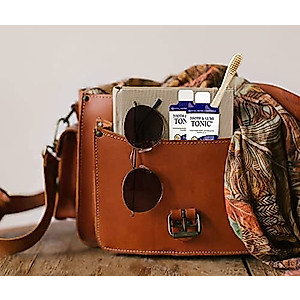 Dental Herb Company - Tonic Traveler - Single Use Tonic Mouthwash (12 Pack) with Bamboo Toothbrush