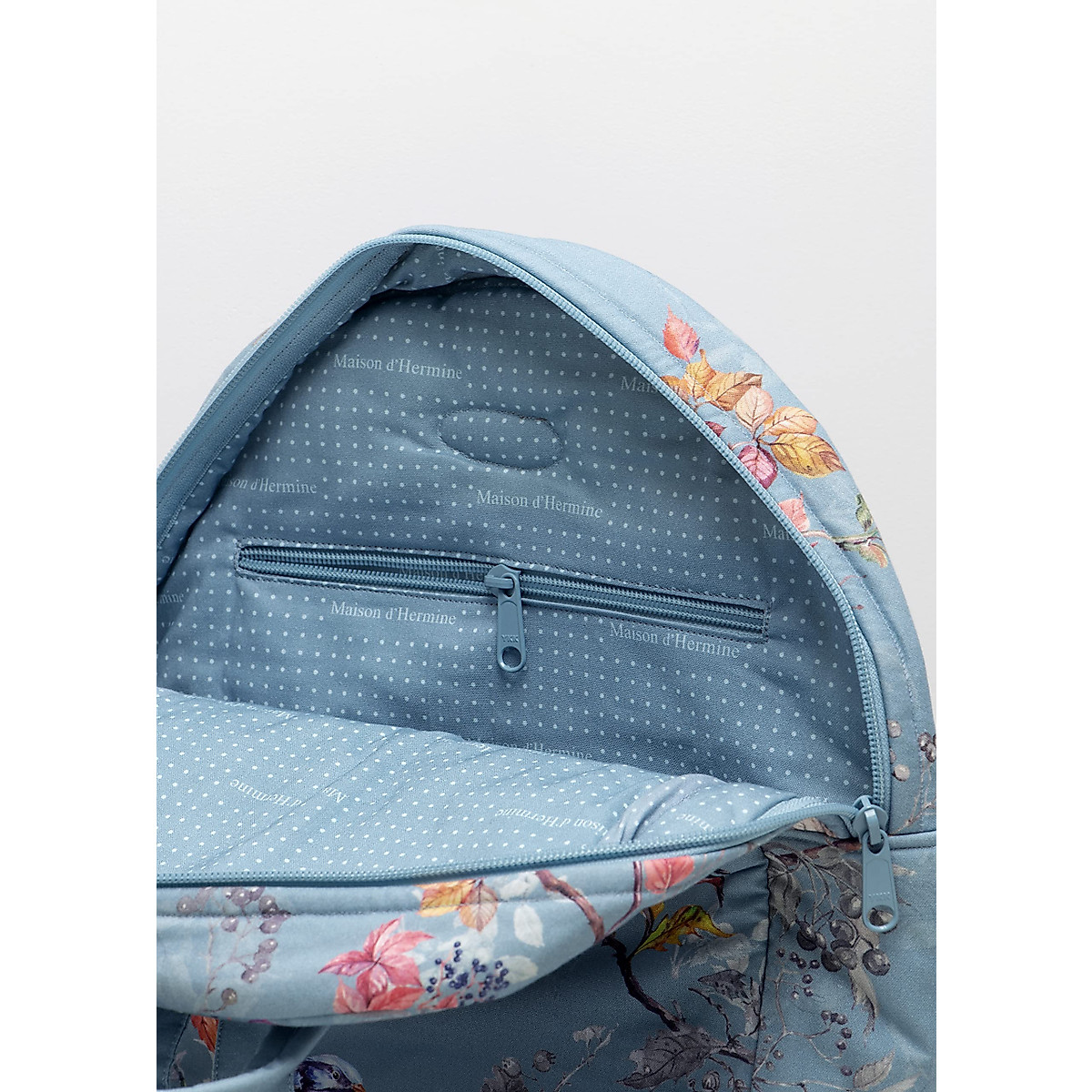 Maison d' Hermine Equinoxe Cotton Backpack with Small Pouch Lightweight Bag for Travel College School Work Beach Perfect for Women & Men Students