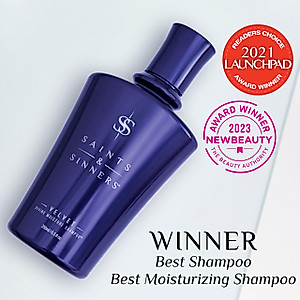 Award Winning Saints & Sinners Velvet Divine Moisture Shampoo for Dry, Damaged, Dull & Colored Treated Hair (8.5 oz)