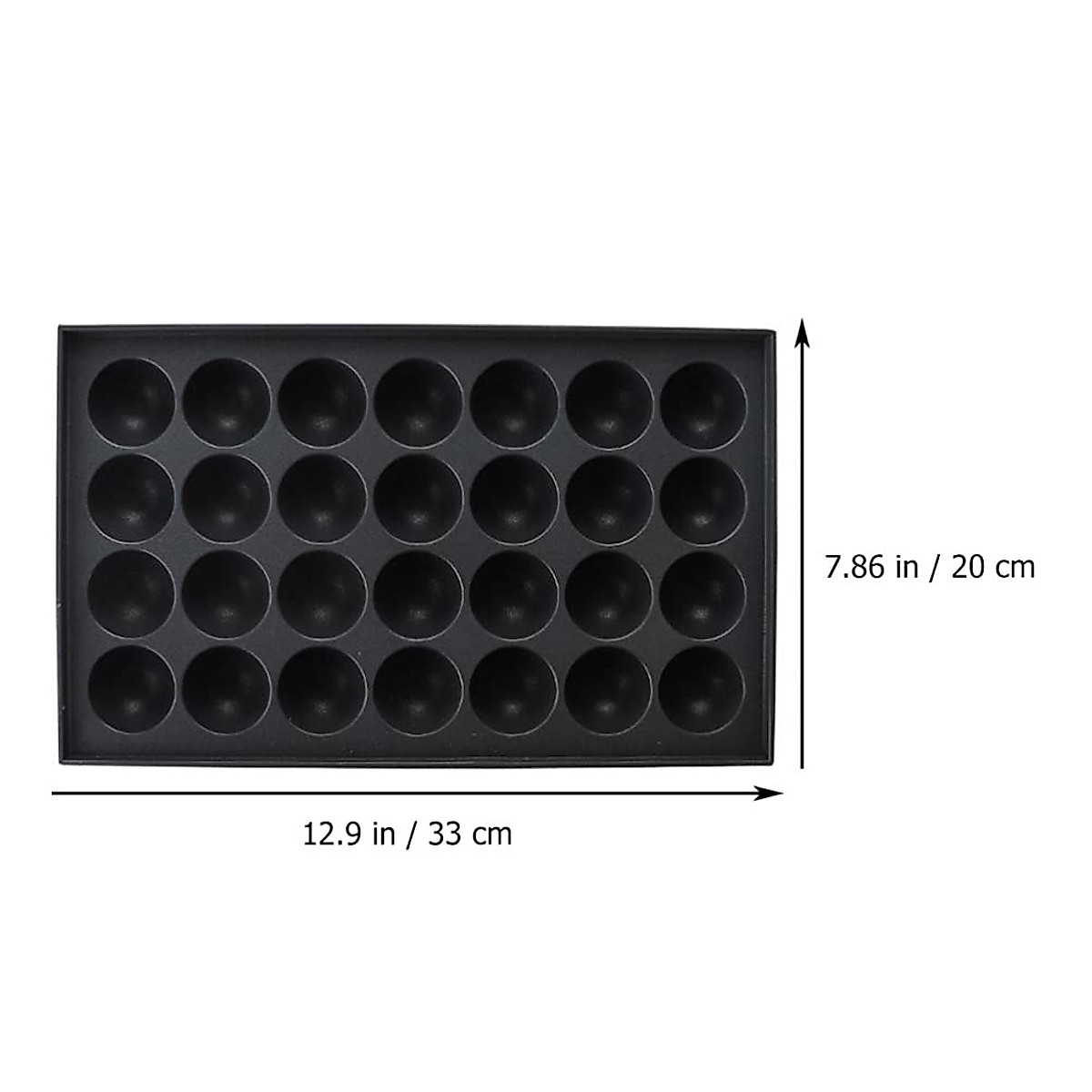Takoyaki Pan, 28 Takoyaki Maker Baking Pan Japanese Octopus Meatball Grill Pan Egg Mold Tray Plate for Home Kitchen Cake Cooking Tool (13x7.9Inches)