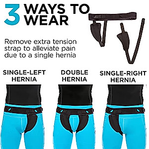 BraceAbility Women's Inguinal Hernia Belt - Waist Support Briefs With Removable Side Compression Pads For Direct and Indirect Femoral, Single and Double Hernias, Pre and Post-Surgical Pain Guard (S)