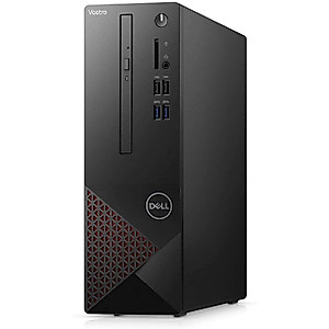 Dell Vostro 3000 Small Form Factor Business Desktop, Intel Quad-Core i3-10100 (up to 4.3 GHz), 16GB Memory, 1TB SSD, DVD-RW, WiFi, HDMI, VGA, Win10 Pro, Black