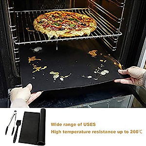 hofab Grill Mats for Outdoor Grill, Set of 6 Nonstick Grill Mat Reusable and Easy to Clean - Works on Gas, Charcoal, Electric Grill 15.75"x13"