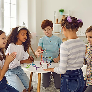 MAGMEN Upgraded Strenght Magnetic Travel Toys for Toddler, Stretchy Magnetic Fun (Ages 3+) Pack of 10 Solid