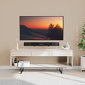 Mounting Dream Universal Soundbar Mount, Sound Bar Bracket Extends 3'' to 7.3'' for Easy Cable Access, Soundbar Wall Mount for Samsung, Sony, Bose, LG, Vizio & More Soundbars up to 17.5LBS