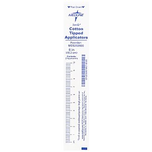Medline MDS202000 Sterile Cotton-Tipped Applicators White Pack of 200