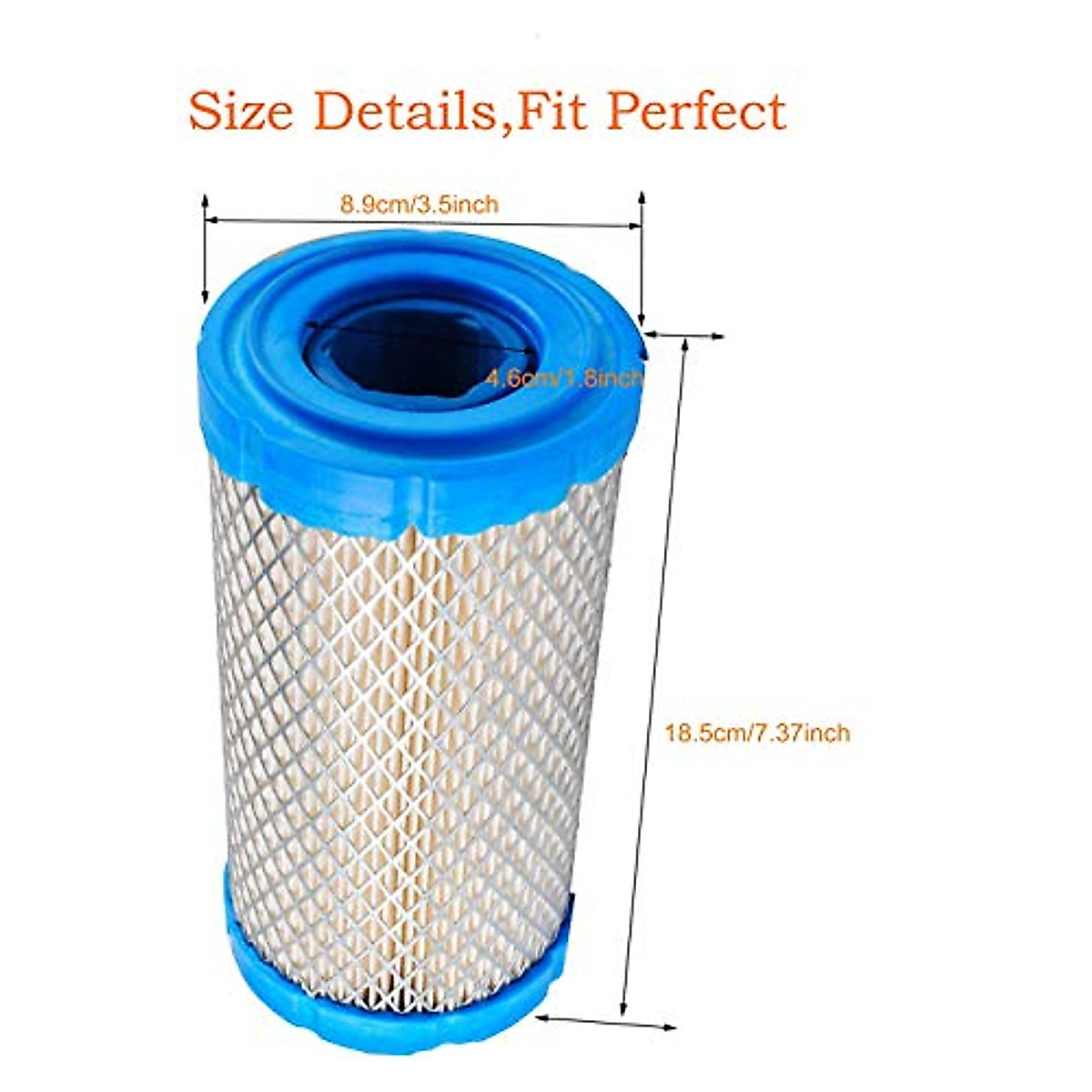 Podoy M113621 Air Filter for Compatible with Exmark Kohler Kawasaki Stens Toro 25 083 02-S 100-533 11013-7029 M113621 11013-7029 108-3811 820263 Lawn Mower