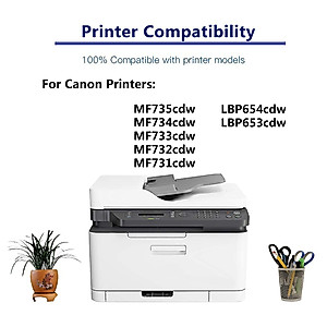 Remanufactured Toner Cartridge Replacement for Canon 046 | CRG-046 | CRG046 for Canon MF735Cdw, MF733Cdw, MF731Cdw, LBP654Cdw Printer (2-Pack, Black)