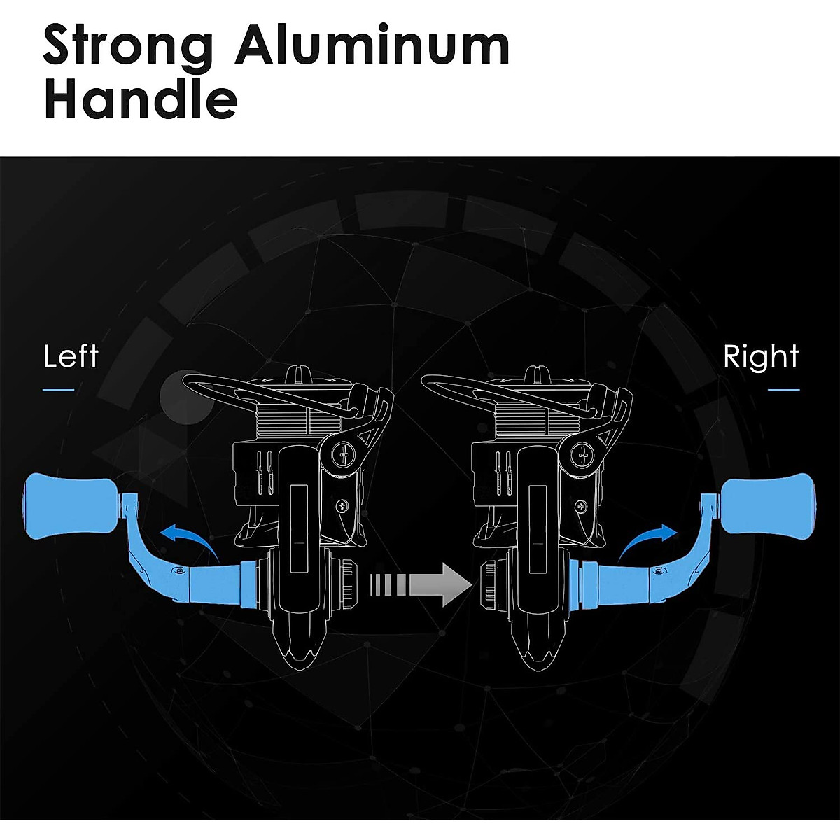 Spinning Reel Tempo - New Vertix Fishing Reel,10+1 BB Light Weight &Durable -Stainless Steel Main Shaft, Collapsible Alu. Handle- Ultra Smooth Powerful with Carbon Fiber Drag