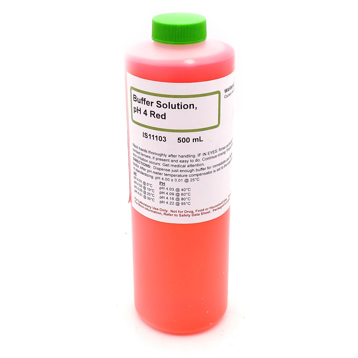 ALDON Innovating Science 4.00 pH Standard Buffer Solution, Red, 500mL - The Curated Chemical Collection
