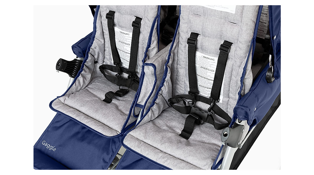 Gaggle 6-Seat Multi-Child Stroller with UV Canopies - Safe & Easy Transport