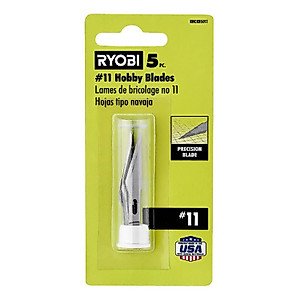 RYOBI 5 PC. #11 Hobby Knife Replacement Blades (Blades Only)
