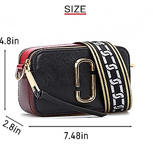 durviv Crossbody Bags for Women Small Shoulder Bag Handbags for Women Small Clutch Ladies Purses Evening Clutch Crossbody (Black)