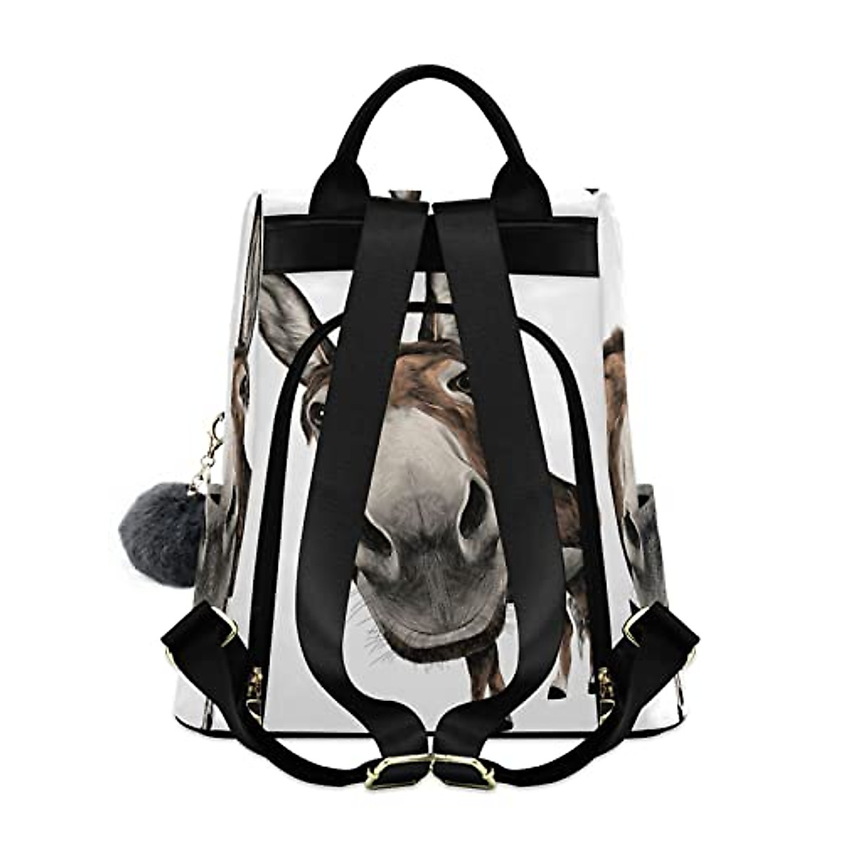 OTVEE Funny Donkey Animals Backpack Purse for Women Anti-theft Fashion Ladies Back Pack Casual Travel Bag