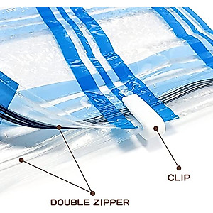 Vacuum Storage Bags, 5 Large Space Saver Vacuum Seal Bags, Space Bags, Vacuum Sealer Bags for Clothes, Comforters, Blankets, Bedding (6L)