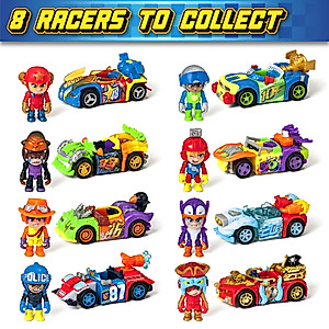 T-Racers 8431618020524 2 Series 2 – Surprise Driver. Build, Mix and Race Car can be Taken Apart and All Parts are Interchangeable. Includes The Complete Collection, Multicoloured, One Size