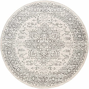 Hauteloom Rockfall Hallway, Kitchen Runner Rug - Traditional - Gray, Beige - 2'7" x 7'3"