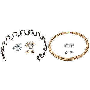 House2Home 18" Couch Spring Repair Kit to Fix Sofa Support for Sagging Cushions - Includes 2pk of Springs, Upholstery Spring Clips, Seat Spring Stay Wire, Screws, and Installation Instructions