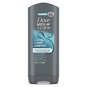 Dove Men+Care Body Wash and Face Wash Clean Comfort 13.5 oz for Dry Skin Effectively Washes Away Bacteria While Nourishing Your Skin