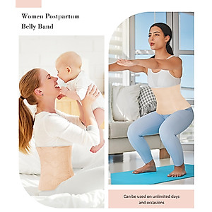 Nebility Womens' Waist Trainer Tummy Control Waist Cincher Slim Body Shaper (Beige Without Hook, S)