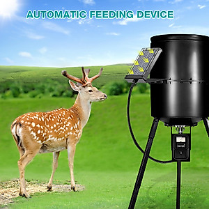 Solar Panel for Deer Feeder, 6V Solar Panel Outdoor Hunting Feeder Waterproof, Solar Power Battery Charger 6Volt with Mounting Bracket and Alligator Clip Design for Game Feeder
