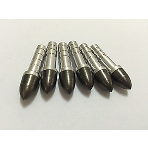 JIEXI HWYP 8850 Archery Crossbow Glass Fiber Arrow Tips with Connectors Pack of 50