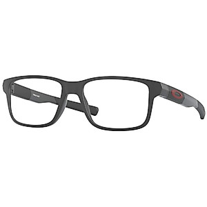 Oakley OY8007 Field Day Square Prescription Eyewear Frames, Satin Black/Demo Lens, 50 mm