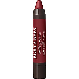 Burt's Bees 100% Natural Origin Moisturizing Matte Lip Crayon, Redwood Forest - 1 Crayon