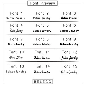 Beleco 18k Gold Plated or Sterling Silver 925 Custom Name Necklace - Personalized Name Plate Necklace with Elegant Figaro Chain, Old English Font | Customized & Personalized Necklaces