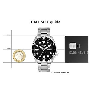 Seiko Men's Analogue Automatic Watch with Stainless Steel Strap SRPD55K1