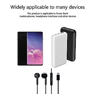 USB Type-C Pigtail Cable Extension Power Cable 22AWG 5V 3A USB-C Plug to 2 Pin Bare Wire Open End Connector for DIY - 1M/3.2FT 5PCS (Type C Male)