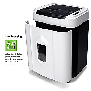 Aurora AU120MB 120-Sheet Auto Feed High Security Micro-Cut Paper Shredder / 30 Minutes (White/Black)