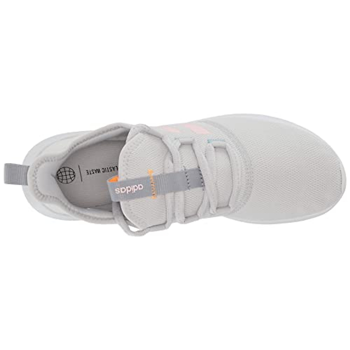 adidas Women's Casual Running Shoe, Dash Grey/Clear Pink/Flash Orange, 6.5