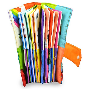 MAMMA Kiddie Baby Soft Activity Book, My First Word Book, Best cloth book, baby encyclopedia, holds up in the wash