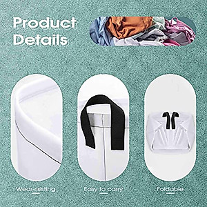 KiuLoam Spa Zen Basalt Stones Laundry Baskets, Large Storage Basket Collapsible Organizer Bin Laundry Hamper for Nursery Clothes Toys
