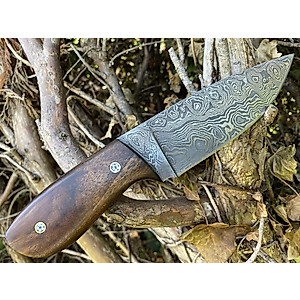 Perkin Knives Custom Handmade Damascus Steel Knife Hunting Knife - Bushcraft Knife