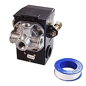Air Compressor Pressure Switch Control 95-125 PSI 4-Port with Unloader 1/4-95-125