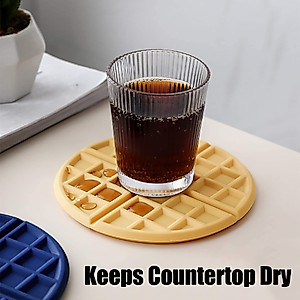 Kaiihome Silicone Kitchen Utensils Set & Kitchen Trivets - 15 Pieces - Blue