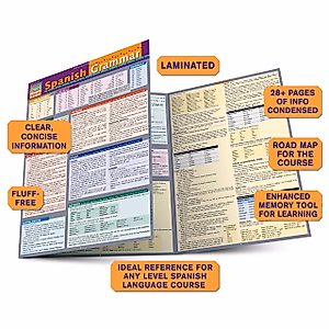 Spanish Grammar: a QuickStudy Laminated Reference Guide