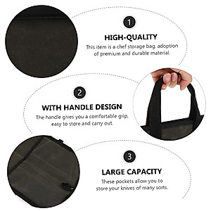 FELTECHELECTR 1pc Storage Bag Canvas Travel Storage Bags Tableware
