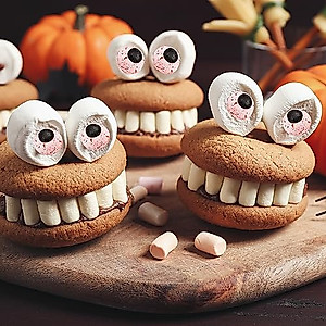 Halloween Edible Bloody Candy Eyes 3.8 oz Candy Bloody Eyeballs 2 Bottles of Edible Small Bloody Eyes for Cake Cookie Dessert Decorating Halloween Eyeballs Sweets for Halloween Birthday Party Supplies