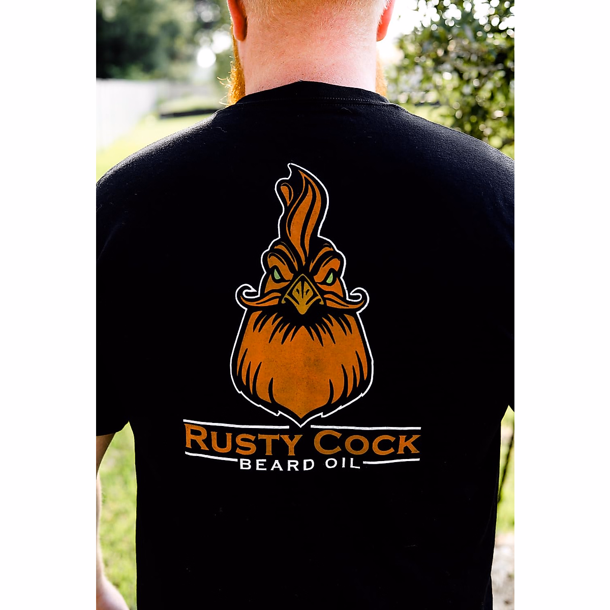 Rusty Cock Beard Oil - Funny Name/Serious Beard Care (Black Tie Scent) - Number #1 Seller - Most Popular Scent - **CAUTION - ENTERING THE DANGER ZONE**